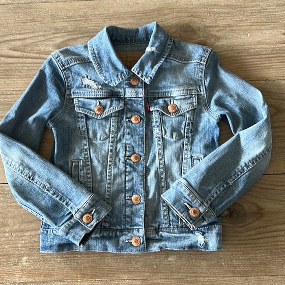 Levi's | Jackets & Coats | Levis Distressed Denim Jacket | Poshmark